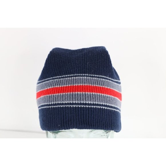 Vintage | Accessories | Vintage 7s Streetwear Wool Ribbed Knit Striped ...